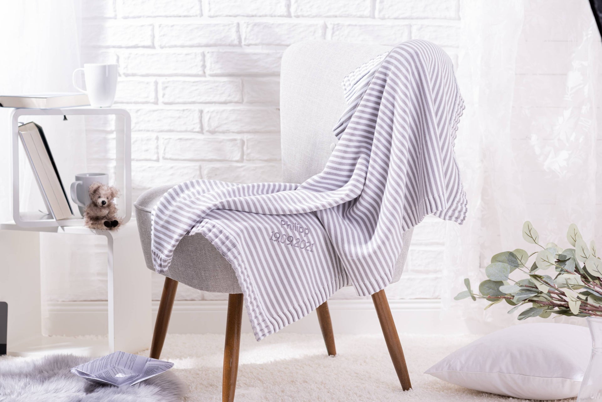 ️ Personalisierte Babydecken mit Namen – 100% kuschlige Biobaumwolle – babydecke.de